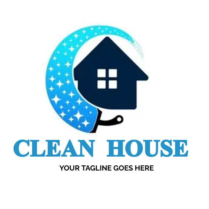 Clean house logo, cleaning services logo Template | PosterMyWall