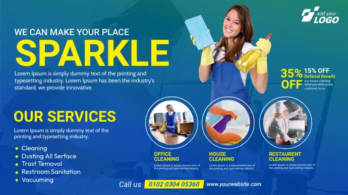 Copy of Clean Service Company Ad | PosterMyWall