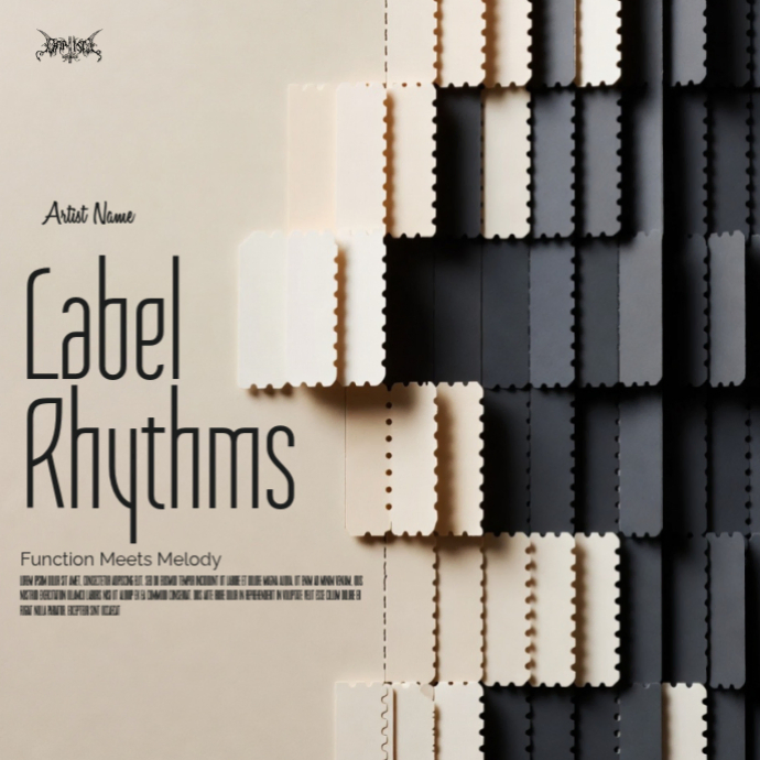 Clean Utilitarian Hip-Hop Album Cover Template for Modern Indie Artists ...