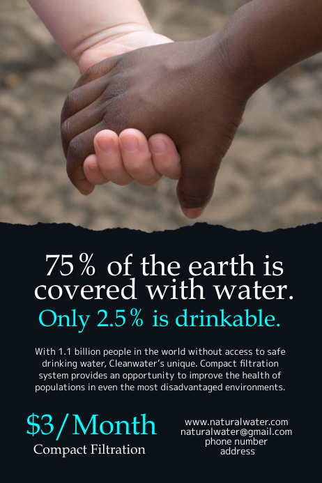 Clean Water Protection Campaign Poster Template | PosterMyWall