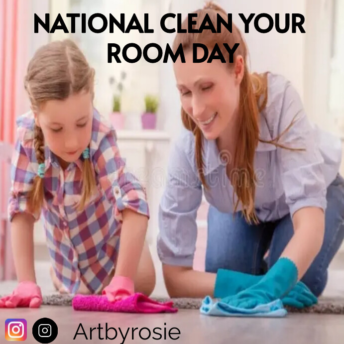 Plantilla de CLEAN YOUR ROOM | PosterMyWall