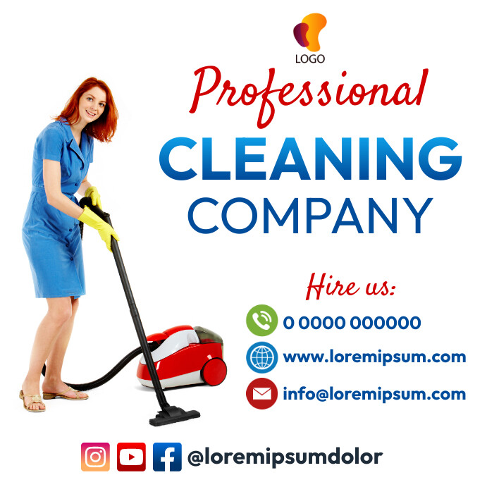 Cleaning company flyer template | PosterMyWall