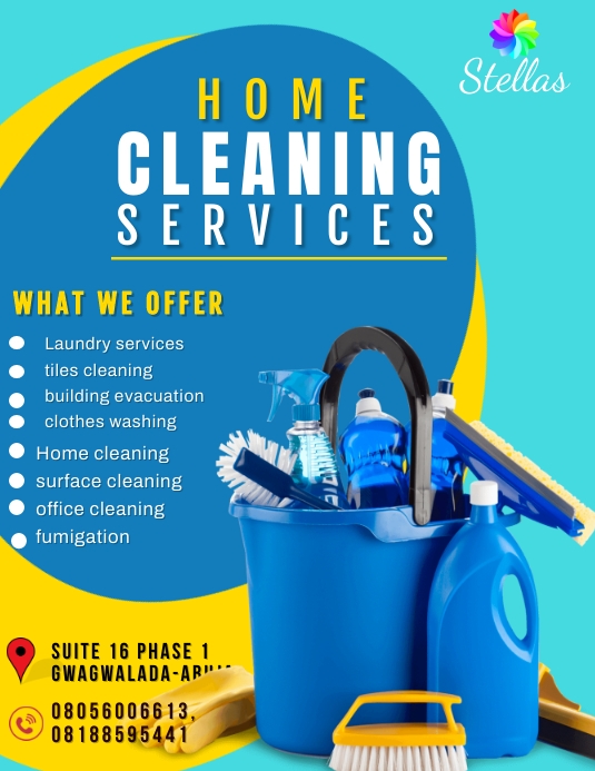 Cleaning Template | PosterMyWall