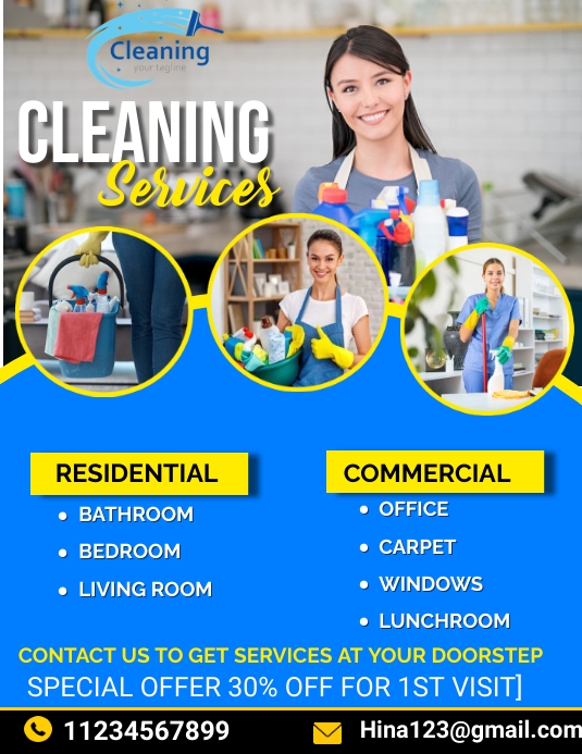 cleaning flyer Template | PosterMyWall
