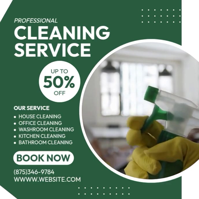 Cleaning Service Ads Template | PosterMyWall
