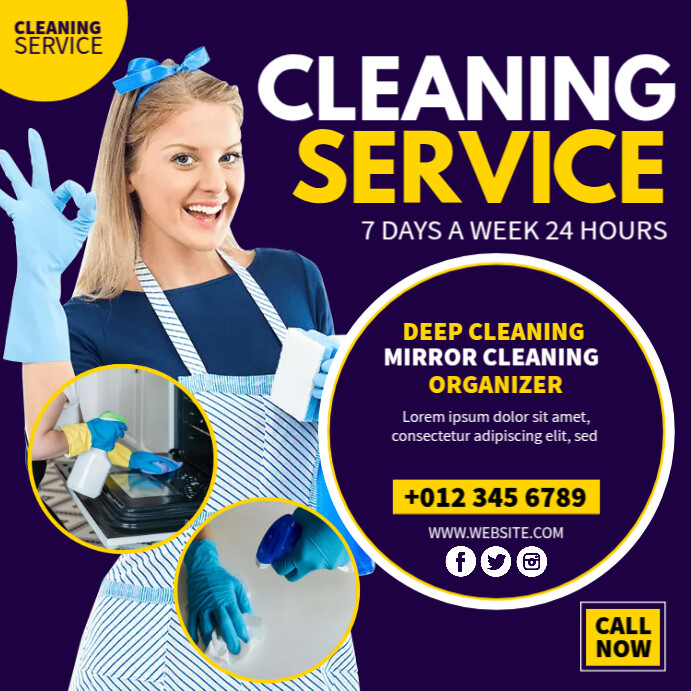 Cleaning Service Template | PosterMyWall