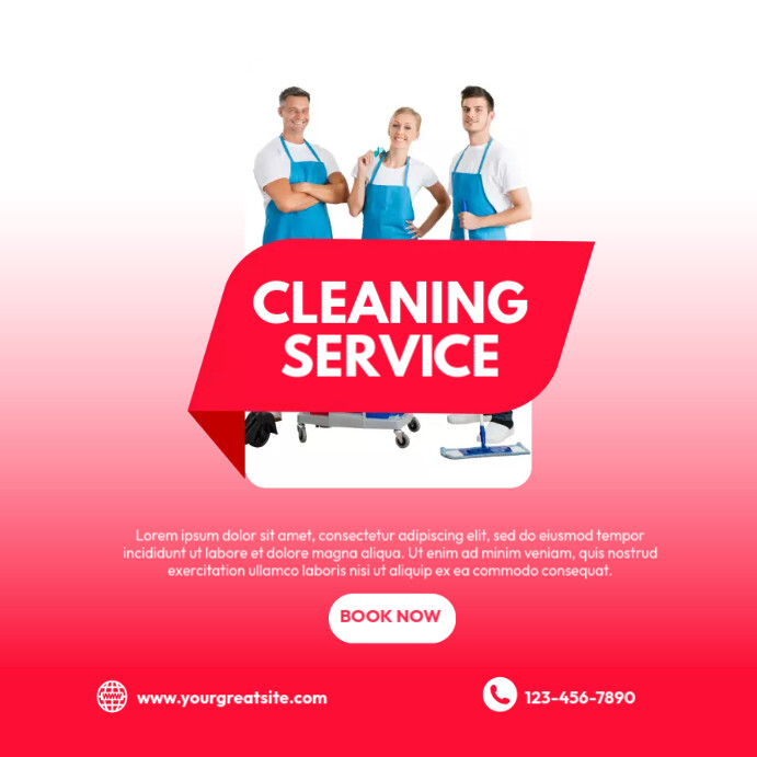 Modèle Cleaning Service | PosterMyWall