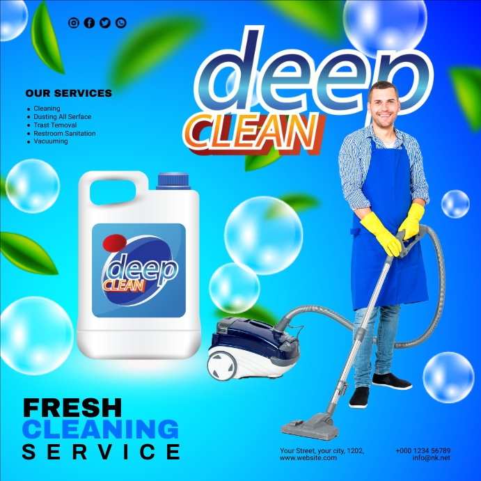 cleaning service Template | PosterMyWall