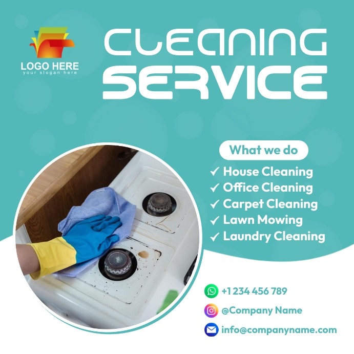 cleaning service Template | PosterMyWall