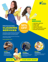 cleaning service flyer newsletter template | PosterMyWall
