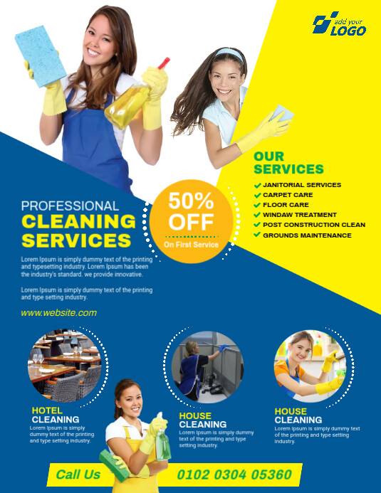 Cleaning Service Flyer Template | PosterMyWall