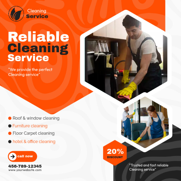 Copy of Cleaning service flyer template | PosterMyWall