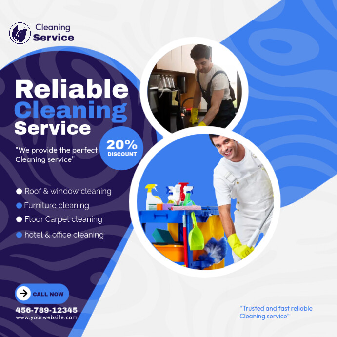 Modèle Cleaning service flyer template | PosterMyWall