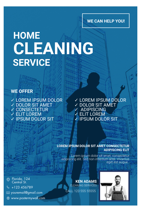 Brochure de Modèle de Flyer de Service de Nettoyage | PosterMyWall