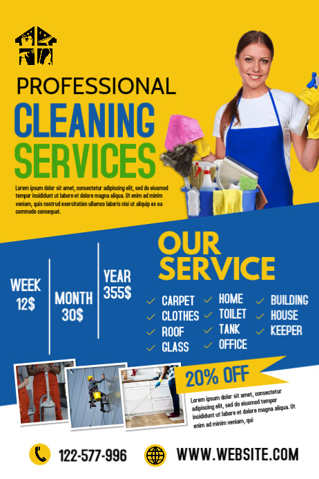 Cleaning service flyers Template | PosterMyWall