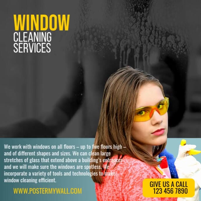 Cleaning Service Flyers Window Cleaning Video Template | PosterMyWall