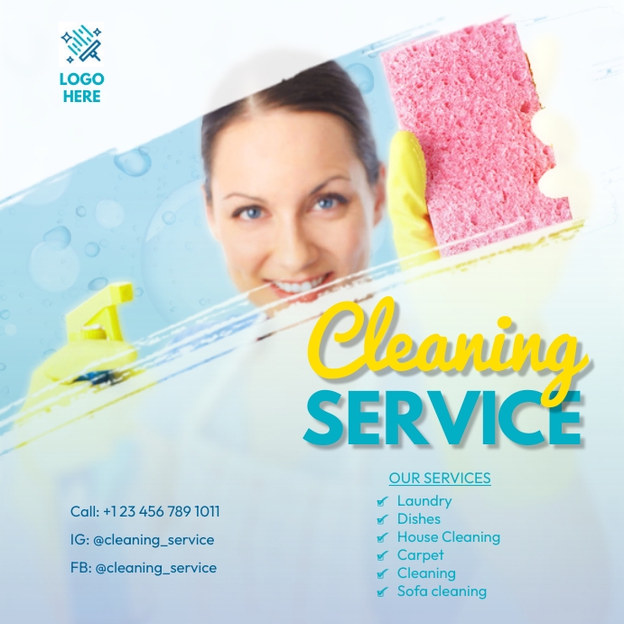 Cleaning Service Poster Template | PosterMyWall