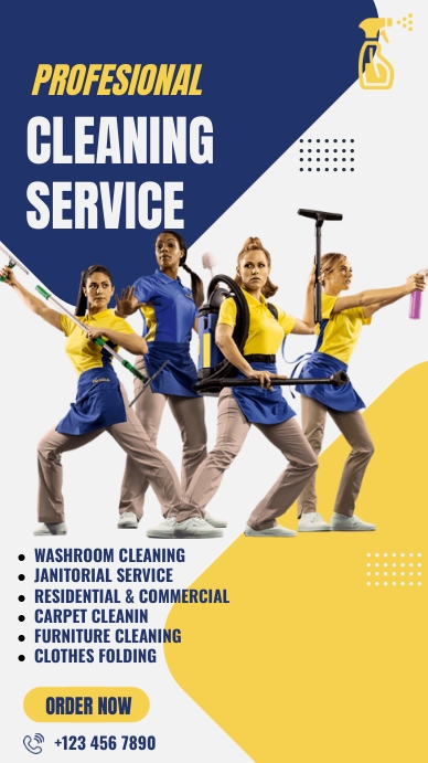 Layanan Pembersihan Brosur Status Whatsapp Templat | PosterMyWall