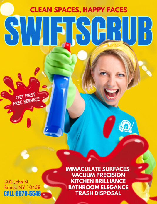 Cleaning Services, Cleaning Company Ad Template | PosterMyWall