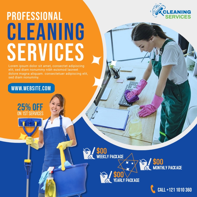 Copy of Cleaning Services Ads | PosterMyWall