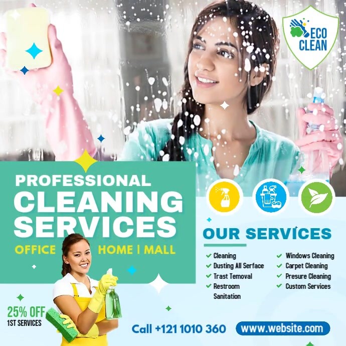 Copy of Cleaning Services Advert | PosterMyWall