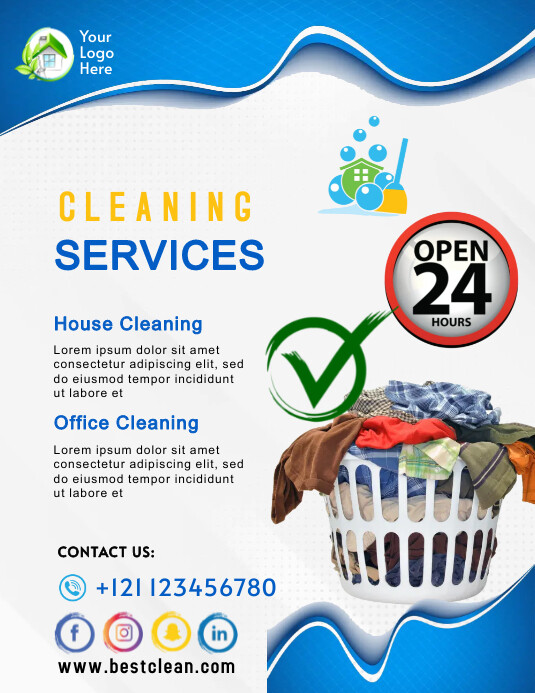 Cleaning Services Banner Poster Template | PosterMyWall