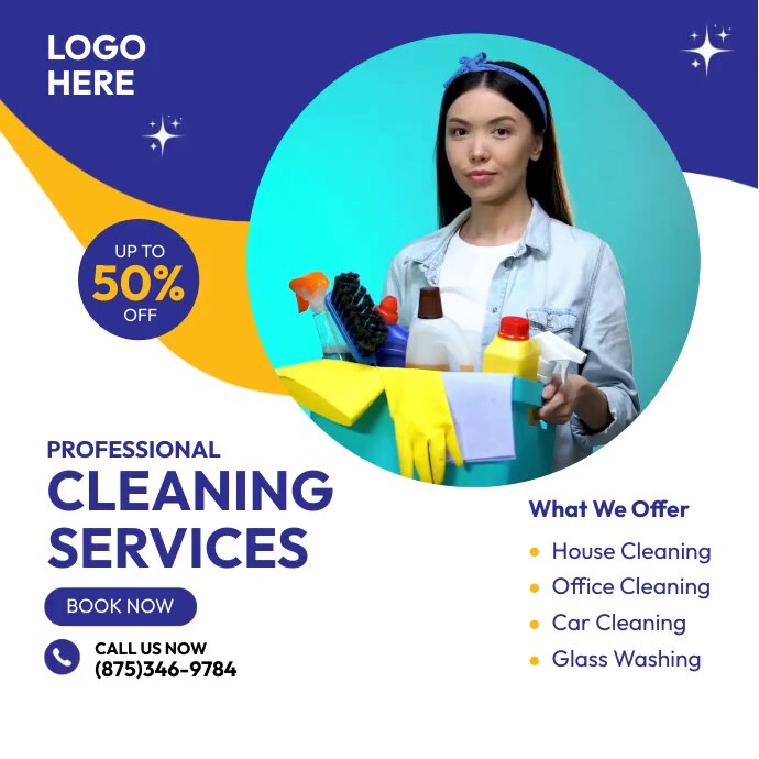 Cleaning Services Template | PosterMyWall
