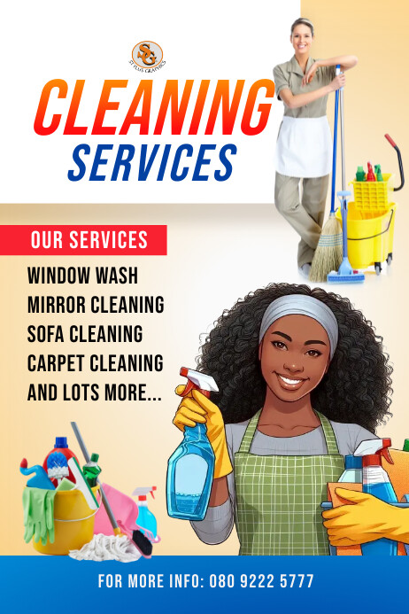 Copy of Cleaning services | PosterMyWall