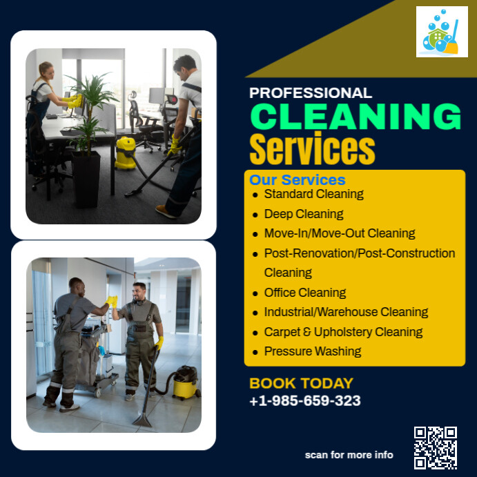 Cleaning Services Flyer Ad Template | PosterMyWall