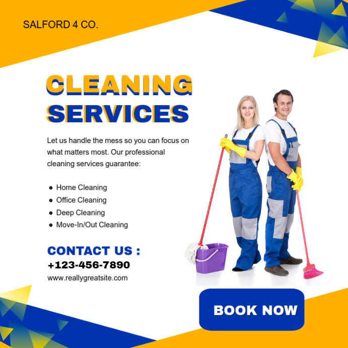 CLEANING services ig post Template | PosterMyWall