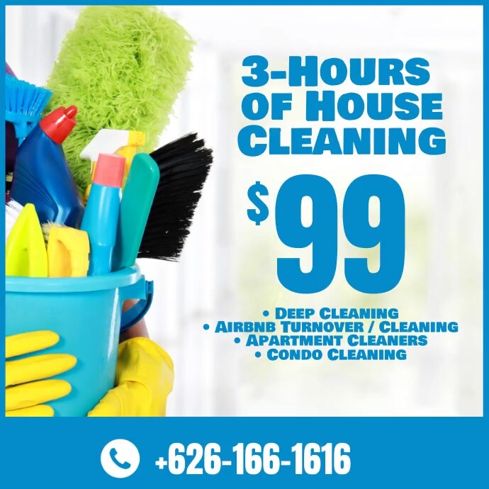 Cleaning Services Instagram Facebook Template | PosterMyWall