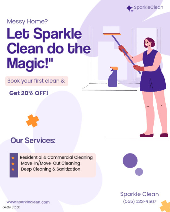 Cleaning services instagram portrait template | PosterMyWall