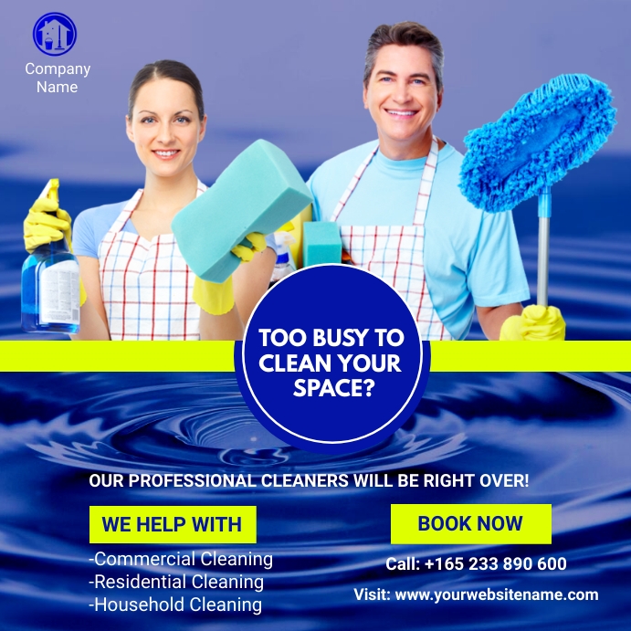 cleaning services poster design Template | PosterMyWall