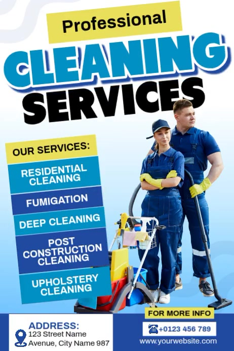 Cleaning Services Poster Template | PosterMyWall
