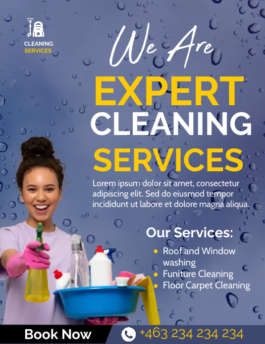 cleaning services poster template | PosterMyWall
