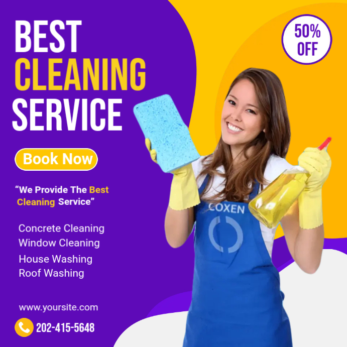 Cleaning Templates | PosterMyWall