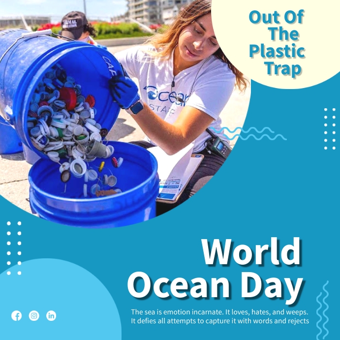 Cleaning the Ocean Template | PosterMyWall