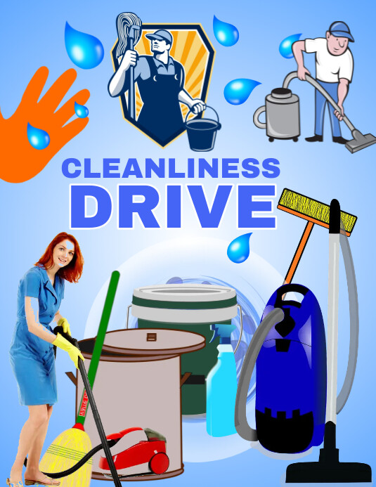 Cleanliness drive flyer template | PosterMyWall