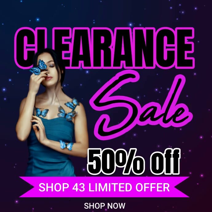 Clearance sale Instagram ads Template | PosterMyWall