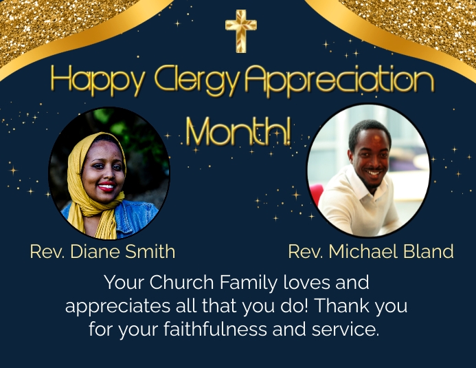 Clergy Appreciation Month Template | PosterMyWall