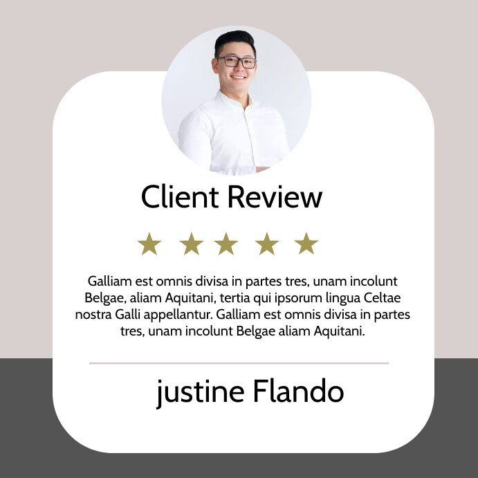Client review Template | PosterMyWall
