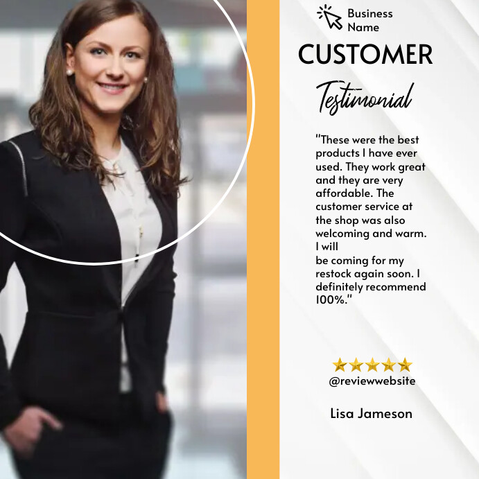 client review Template | PosterMyWall