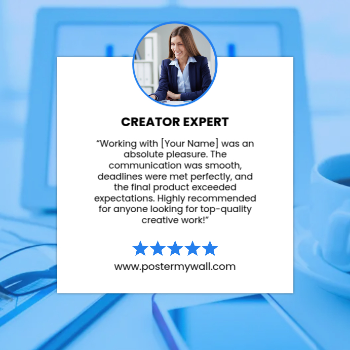 Client Review Instagram Post Template | PosterMyWall