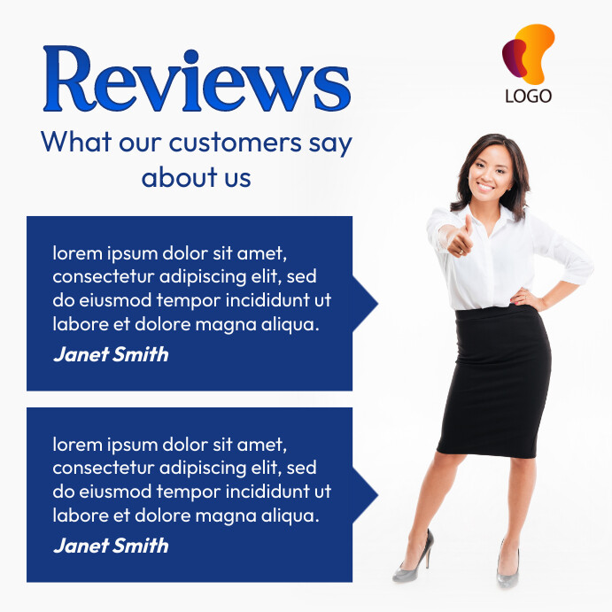 Client reviews template | PosterMyWall