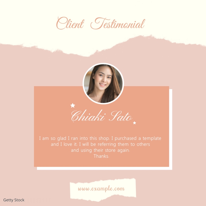 Plantilla de De Publicación de Instagram de Testimonio de Cliente ...