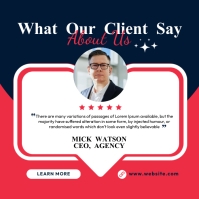 Orange Client Testimony Template | PosterMyWall