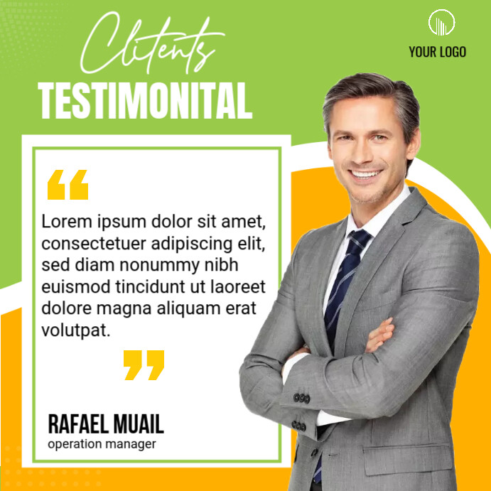 client testimonials Template | PosterMyWall
