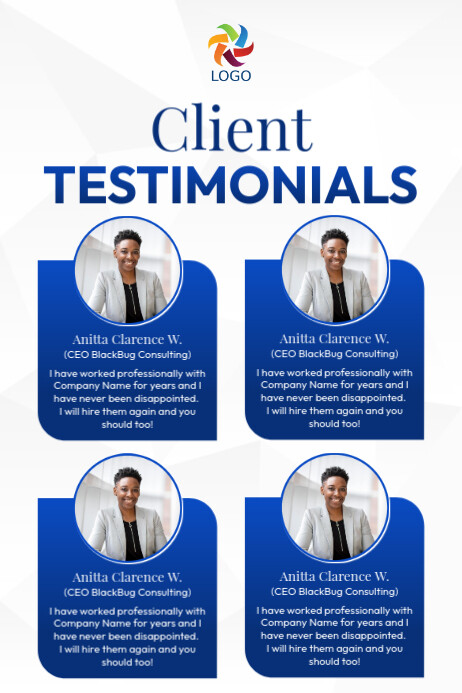 client testimonials Template | PosterMyWall