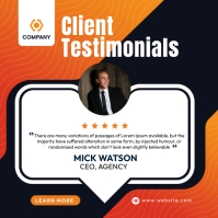 Clients Testimony Ads Template | PosterMyWall