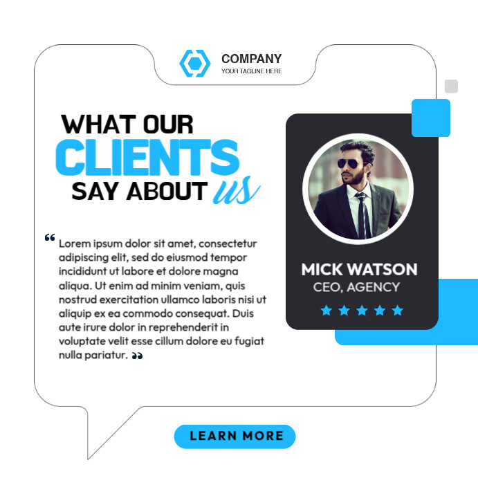 Clients Feedback About Us Template | PosterMyWall